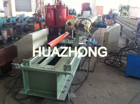 11KW Automatic Flying Saw Cutting Round Tube Forming Machine Galvanized Steel