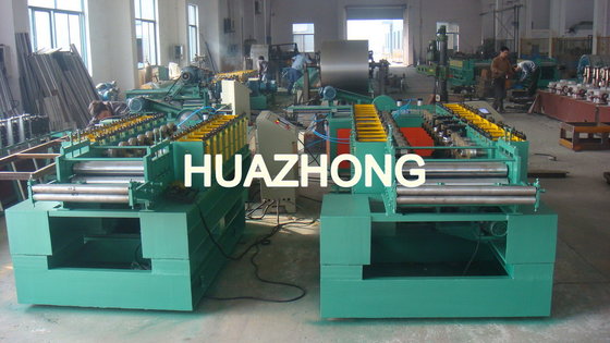 0.8-0.9mm Thickness 5.5kw Rolling Shutter Machine With Flying Saw Cutting