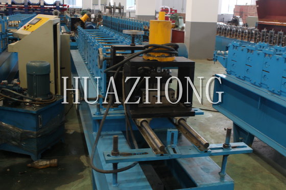 266mm Silent Track Orbit Forming Machine , Hydraulic Cutting Cold Roll Forming Machine