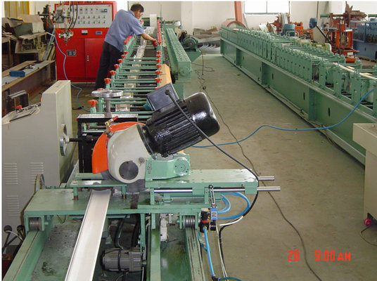 11KW, 380V, 60Hz , 45mm rolling shutter slat forming machine with 45mm shaft diameter