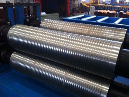 40-48mm Single Skin Door Sandwich Panel Machine With Ø220 Mm Shaft , 5 Tons Uncoiler