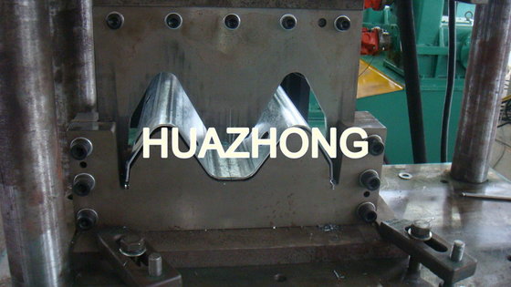 12  Forming Station Automatic Highway Guardrail Roll Forming  Machine PLC Control with Touch Screen