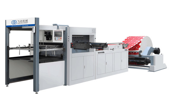 FD 930 * 550 Roll Paper Flatbed Die Cutting Machine For Paper Cups / Box / Bags
