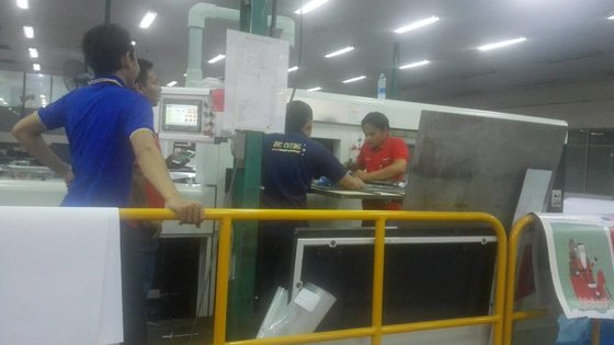Automatic Die Cutter With Stripping , Commercial Die Cutting Machine For Milk Box