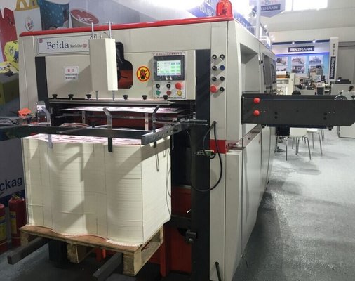 Reel Paper Flatbed Die Cutting Machine Low Noise For Paper Bag Packaging