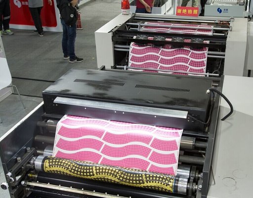 Web Die Punching Machine , Four Color Flexo Printing Machine For Paper Plate