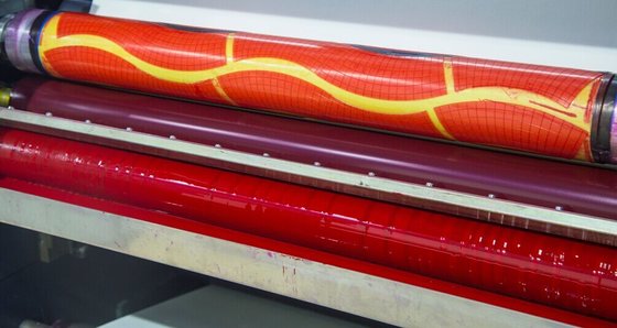 Web Die Punching Machine , Four Color Flexo Printing Machine For Paper Plate