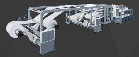 Jumbo Roll Slitter Rewinder , DFJ-1400G Rotary Blade Paper Sheet Slitting Machine