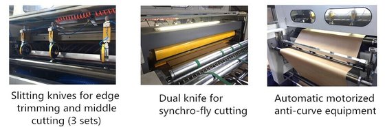 Roll Paper Slitting Machine Servo Drive Rotary Blade Sheeting Machine DFJ-1900E
