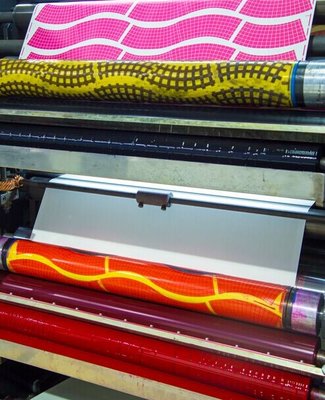 Web Die Punching Machine , Four Color Flexo Printing Machine For Paper Plate
