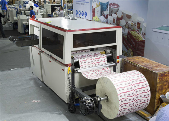 Paper Fan / Paper Reel Cutting Machine , Auto Die Cutting Machine For Paper Bag Packaging
