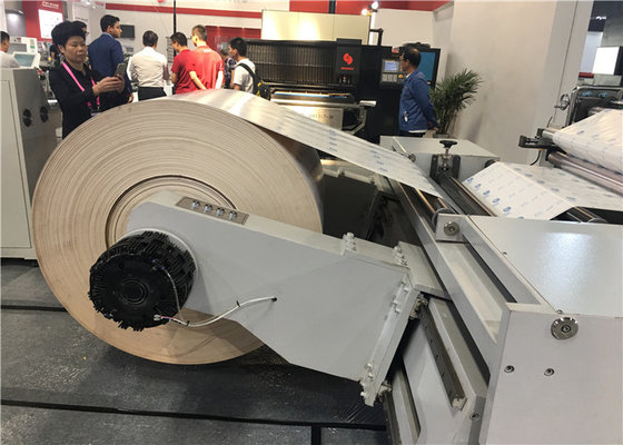Reel Style Paper Roll Cutting Machine , Hamburger Box Commercial Die Cutter With Stripper