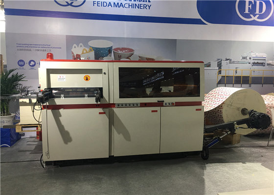 Paper Fan Automatic Die Cutting Machine Low Noise With PLC Program Control System