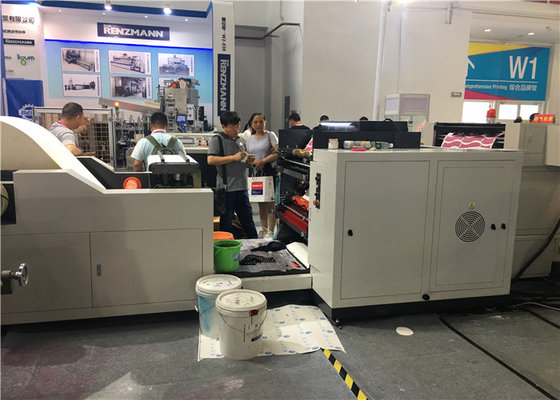 Automatic Two Color Flexo Printing Machine With Die Punching Machine In Line