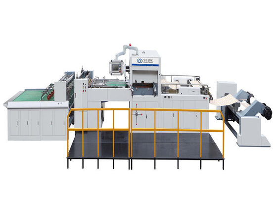Roll Paper Flat Die Cutting Stripping Machine can automatic separation,belt cascade collection.