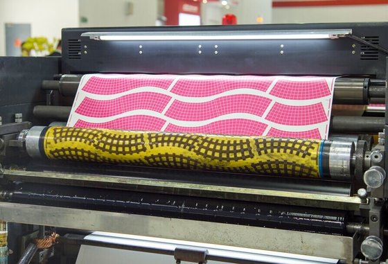 60 m/min 6 Colour Flexo Printing Machine , RY-320-6 UV Flexo Printing Machine