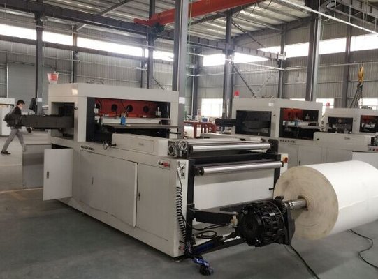 Paper Roll Cutter Machine With Stacker , Automatic Die Cutter For Paper Cups Embossing