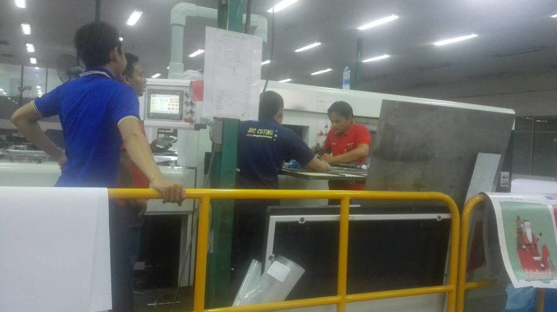 Automatic Die Cutter With Stripping , Commercial Die Cutting Machine For Milk Box