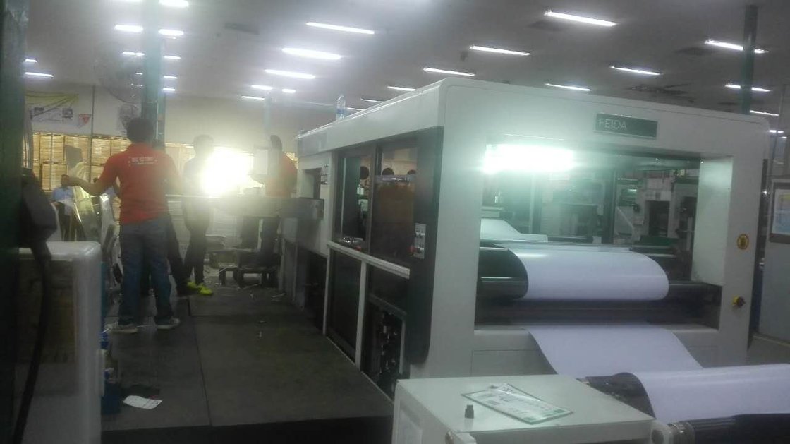 Automatic Paper Box Die Cutting Machine Low Noise With Stripping FD1100 * 640