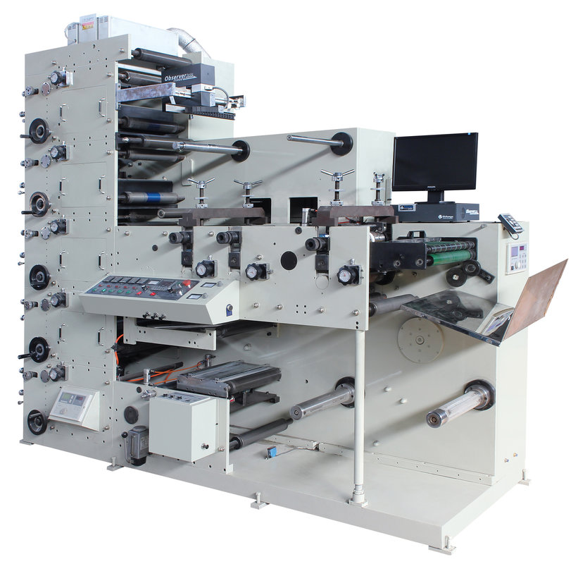 Automatic 5 Colors Paper Flexo Printing Machine 320 / 480-D For Paper Table