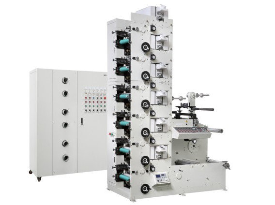 60 m/min 6 Colour Flexo Printing Machine , RY-320-6 UV Flexo Printing Machine