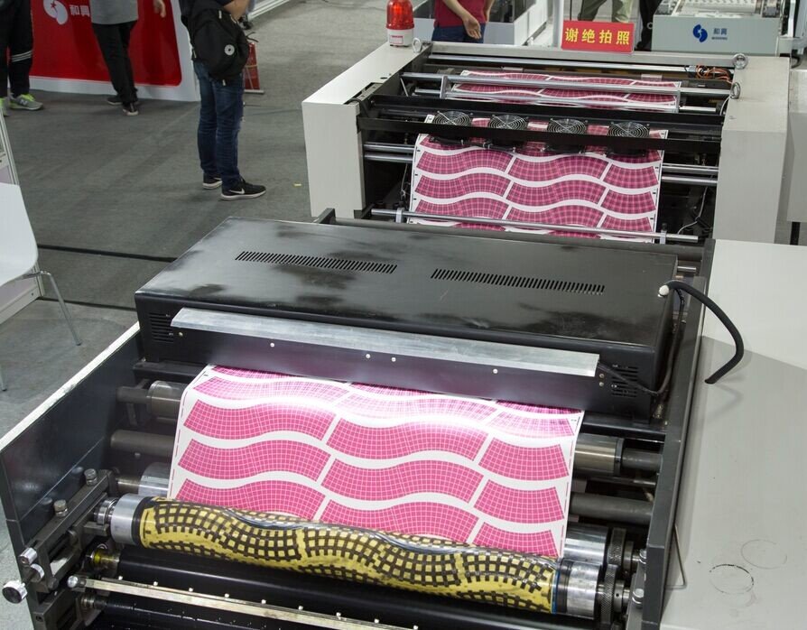 Web Die Punching Machine , Four Color Flexo Printing Machine For Paper Plate