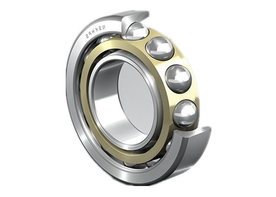 P5 Precision Three Point Steel Cage Angular Contact Ball Bearing Single Row