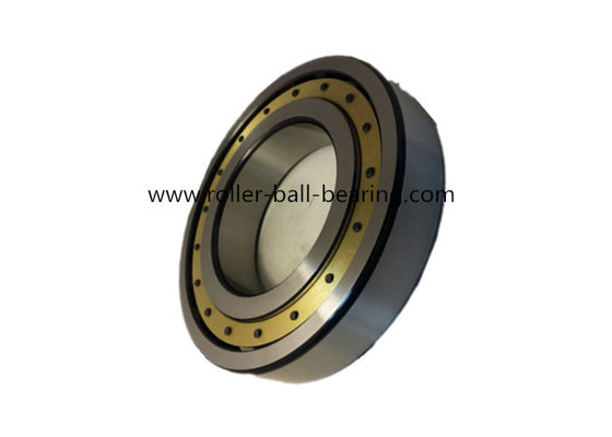 Double Lock Ring Cylindrical Roller Bearing , Steel Electric Motor Bearings