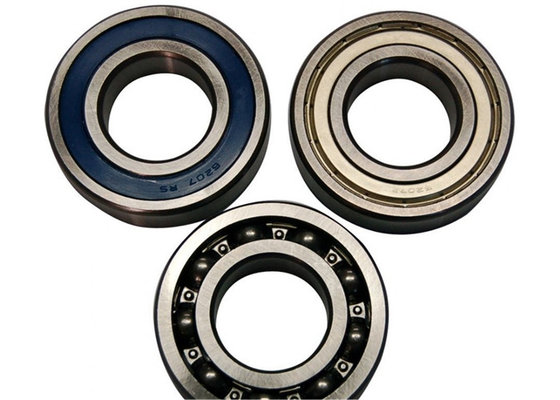 ISO9001:2008 OPEN ZZ 2RS 6207  Ball Bearing 35*72*17mm for  Steel Industry / Machinery / Conveyors
