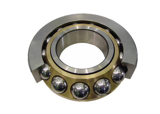 Bulge Outer Contact Single Row Angular Contact Ball Bearing Bronze Cage
