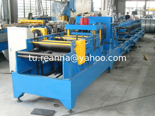 CZ  Purlin Roll Forming Machine  Punching Hole Roll Forming Line Metal C Shape Steel Profile Machines