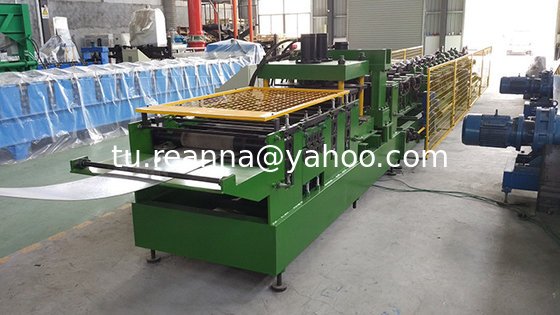 2 in 1 Exchange Type Roll Forming Machine Pre Punching and Cutting C Z Purlin Forming Machine