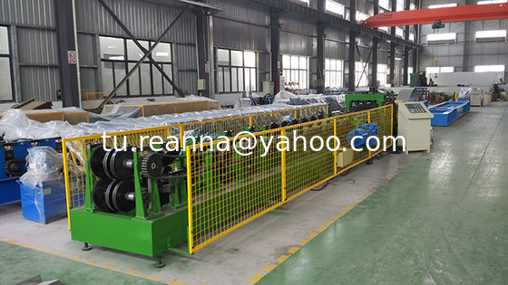 2 in 1 Exchange Type Roll Forming Machine Pre Punching and Cutting C Z Purlin Forming Machine