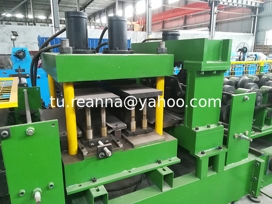 2 in 1 Exchange Type Roll Forming Machine Pre Punching and Cutting C Z Purlin Forming Machine