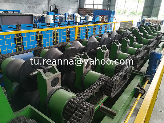2 in 1 Exchange Type Roll Forming Machine Pre Punching and Cutting C Z Purlin Forming Machine