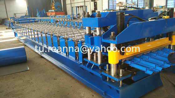 Aluminium Roofing Tile Roll Forming Machine corrugated sheet forming machine glazed tile roll forming machine