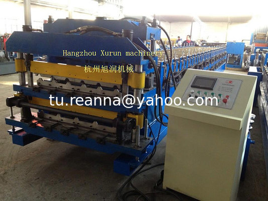 Two Layers PPGI Roof Panel Galvanized Wall Floor Sheets Making Machine Double Layer Roll Forming Machine
