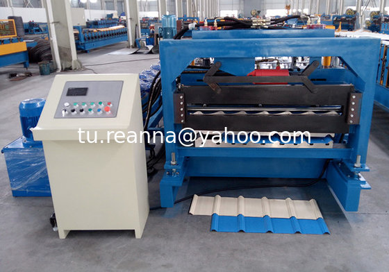 Economic Type PPGI Steel Tile and Trapezoidal Sheet Double Layer Forming Dual Level Roll Forming Machine