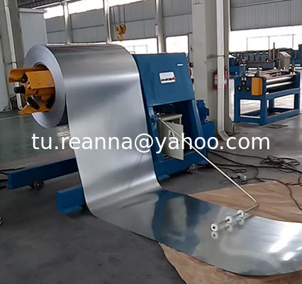Simple Hydraulic Decoiler for Steel Coils Releasing Roof Wall Steel Decking Roll Forming Uncoiler Roll Forming Machine