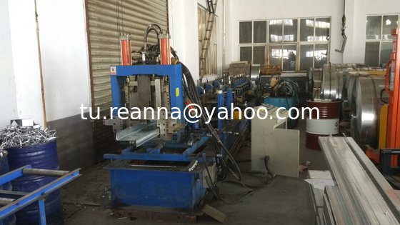 350MPa Galvanized Purlin Roll Forming C Z Exchangeable Purlin Roll Forming Machine Post Punching and Cut to Length Type