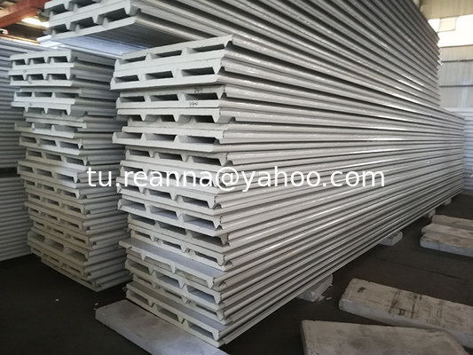 950# Iron Sheet Construction Material Sandwich Panel Exterior Wall and Roof  PPGI Steel PU Sandwich Panel