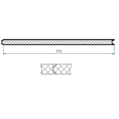 Polyurethane(PU) Steel Construction Material Sandwich Panel Exterior Wall PPGI Steel PU Sandwich Panel