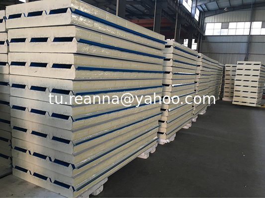 Good Price Insulated Panels Exterior Wall and Roof White PPGI 950# Polyurethane PU Sandwich Panel