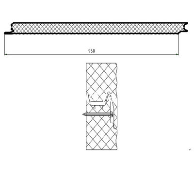 Polyurethane(PU) Steel Construction Material Sandwich Panel Exterior Wall PPGI Steel PU Sandwich Panel