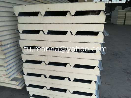 Good Price Insulated Panels Exterior Wall and Roof White PPGI 950# Polyurethane PU Sandwich Panel