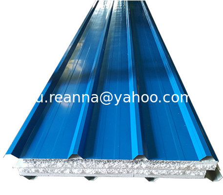 Good Price Waterproof Exterior Wall and Roof  PPGI Steel 970# EPS Sandwich Panel Polystyrene Sandwich Panel