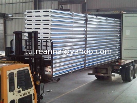 Good Price Waterproof Exterior Wall and Roof  PPGI Steel 970# EPS Sandwich Panel Polystyrene Sandwich Panel