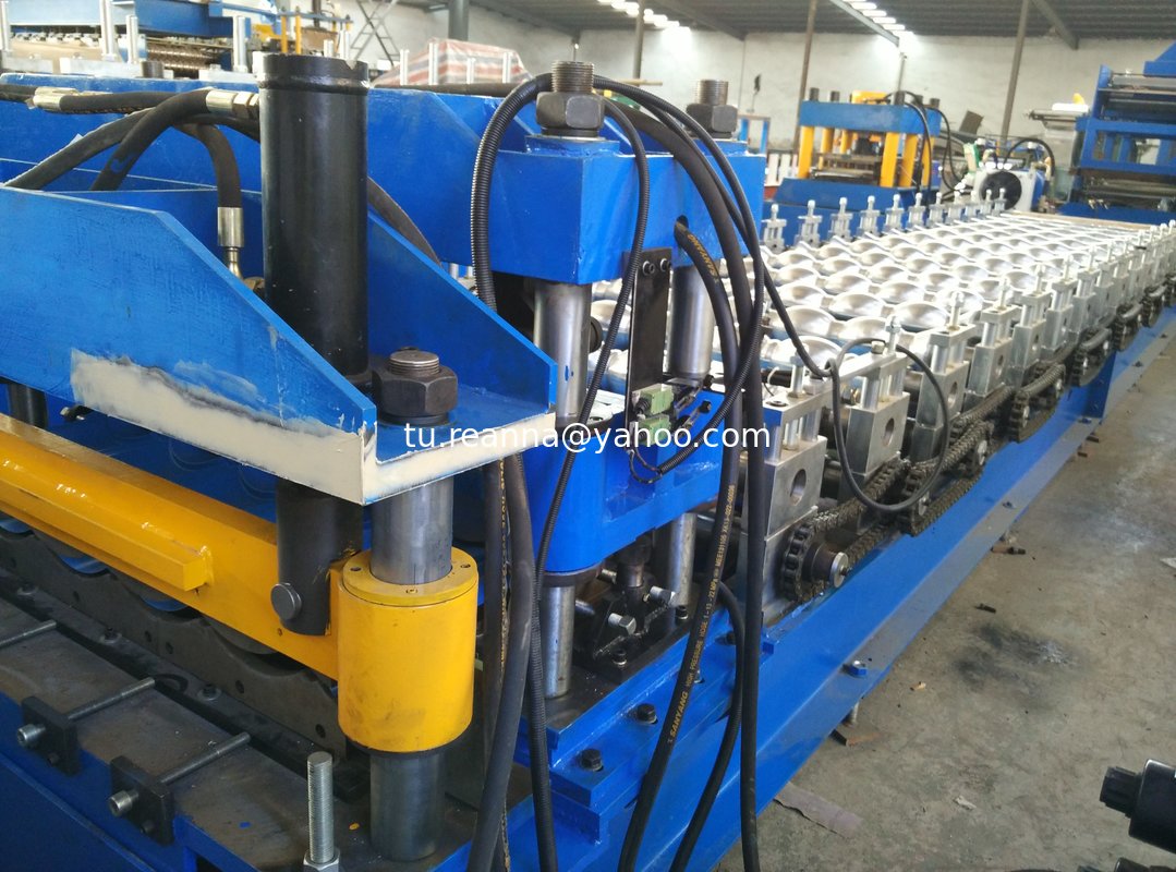 28-207-828 Roof Tile Roll Forming Machine Metal Sheet Panel Roll Former Steel Profiling Equipment