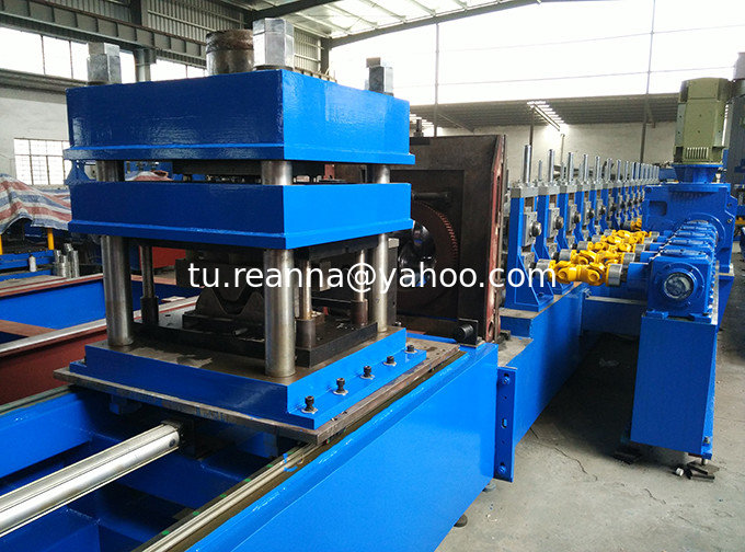 Mobile Cutting Type W310 Guardrail Beam Roll Forming Machine