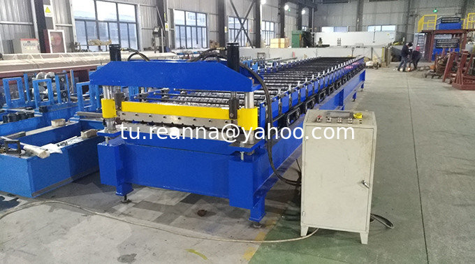 PPGI Galvanized Steel Trapezoidal Roof Panel Roll Forming Machine Metal Profile Lines